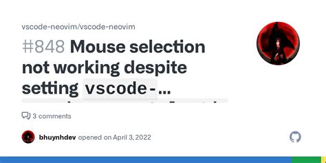 Mouse Selection Not Working Despite Setting Vscode Neovim Mouseselectionstartvisualmode