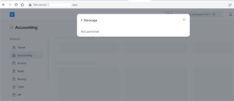 Logout After Not Permitted Message Frappe Forum