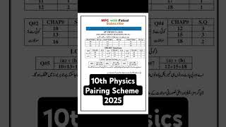 Th Physics Pairing Scheme Physics Scheme Th Class Physics Scheme Gn Digital