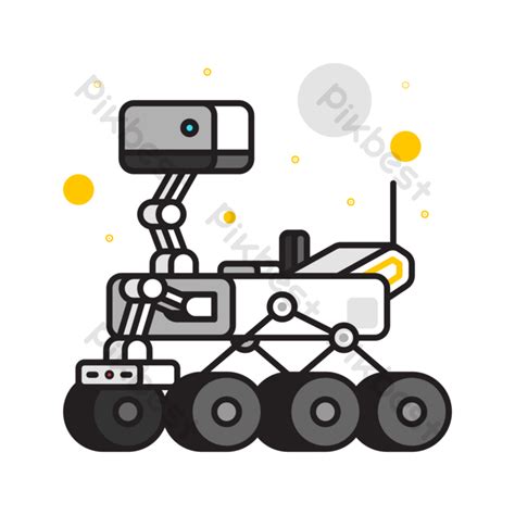 Cute Mars Rover Character Vector Illustration Png Images Psd Free
