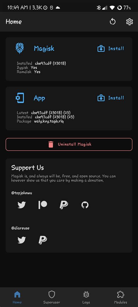 Search Button In Modules Section Dose Not Appear Issue 5261 Topjohnwu Magisk GitHub