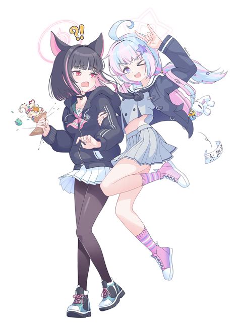 Cute Anime Neko Twins