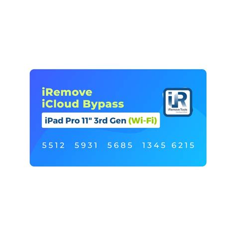 Iremove Icloud Bypass For Ipad Pro 11 3rd Gen Wi Fi Gsmserver