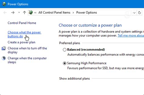 Instructions For Customizing The Power Button In Windows 10