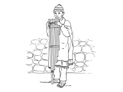 Incas Coloriages Personnages Incas