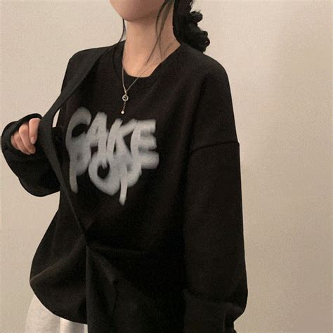 [국내원단 왕따뜻 ] 무드 레터링 오버핏 기모 맨투맨 3color 에이블리