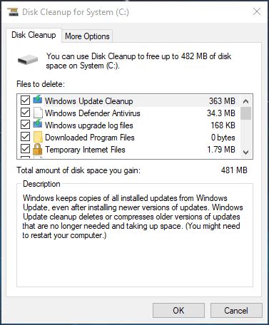 Windows Disk Cleanup