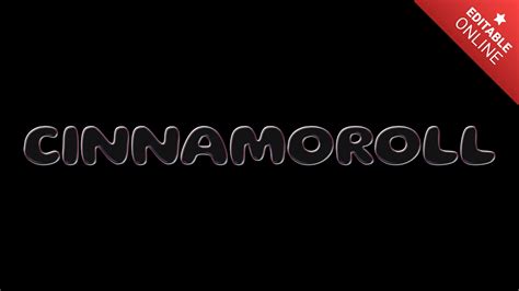 Cinnamoroll 3d Bubble Text Effect Generator