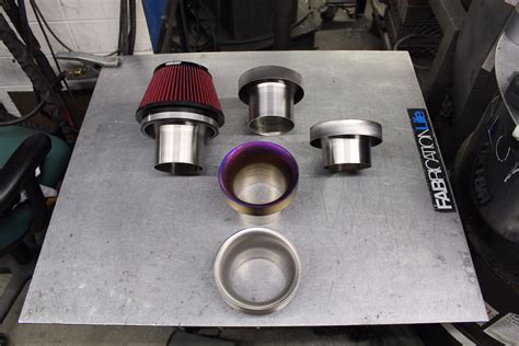 4” Outlet Titanium Velocity Stack For Use With Vibrant Performance Air