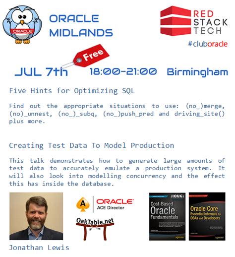 Oracle Midlands Event 10 The Oracle Base Blog