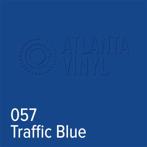 057 Traffic Blue Oracal 651 Permanent Vinyl 24 Roll