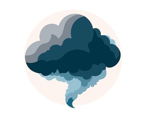 Premium Vector Vector Cloud In Cool Colors