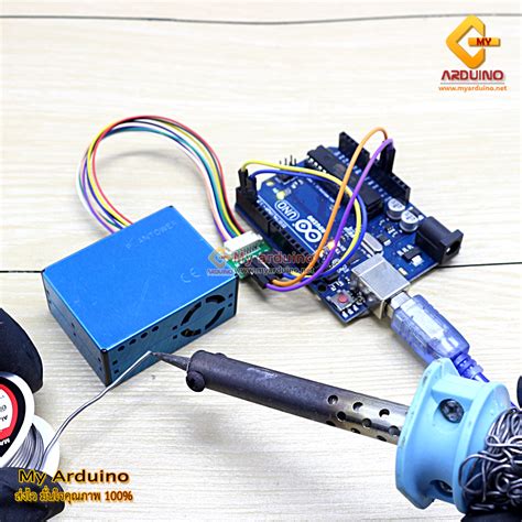 สอนใช้งาน Arduino Pm25 เซ็นเซอร์ตรวจจับฝุ่นละออง วัดคุณภาพอากาศ Laser Dust Sensor Pms5003 G5