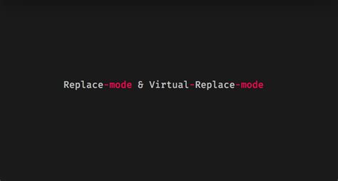Replace And Virtual Replace Modes All Drops