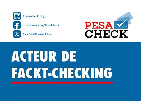 Pesacheck Lorganisation De Fact Checking à échelle Continentale