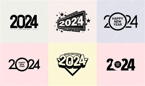 Premium Vector Set Of 2024 Number Design Template