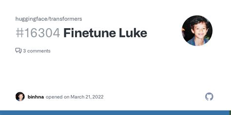 Finetune Luke · Issue 16304 · Huggingfacetransformers · Github