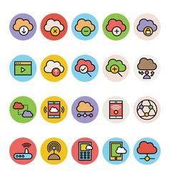 Cloud Computing With A Laptop And Arrows Vector Image