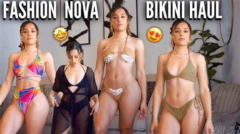 Fashion Nova Swimsuit Try On Haul Youtube
