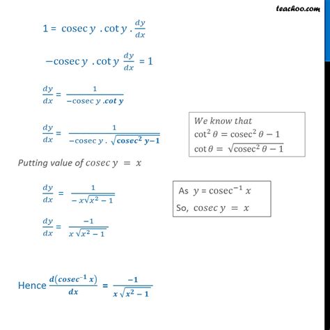 Derivative Of Cot 1 At Samuel Moysey Blog