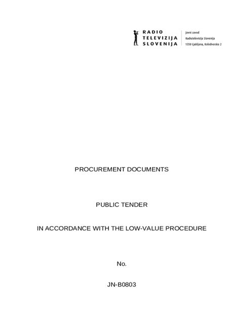 Procurement Documents Doc Template Pdffiller