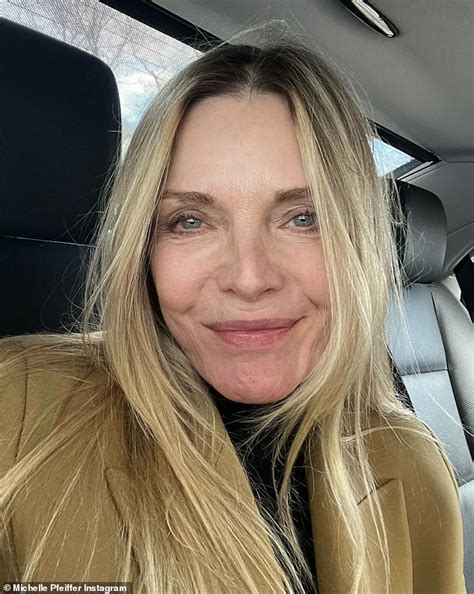 Michelle Pfeiffer 65 Is A Natural Beauty As She Goes Makeup Free With Her Long Blonde Hair