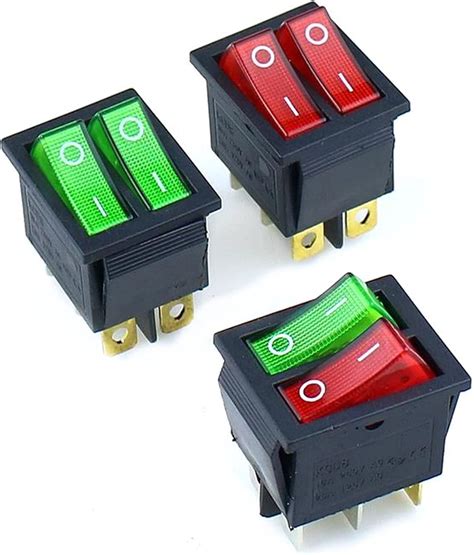 Schalter KCD8 6PIN Rocker Switch Power Switch Duplex ON-Off 2Position 6 ...