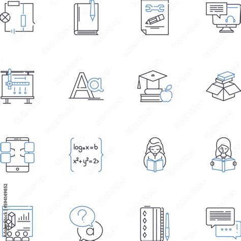 Experimentation Investigation Line Icons Collection Hypothesis