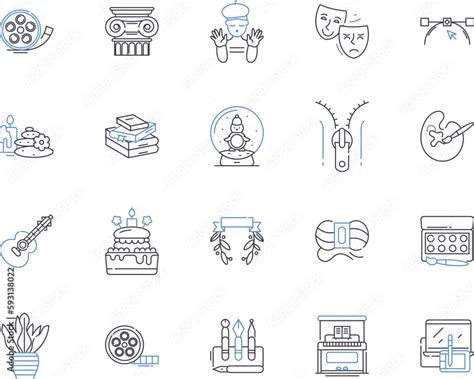 Design Thinking Outline Icons Collection Design Thinking Creativity