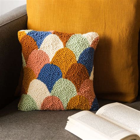 Punch Needle Pillows Etsy