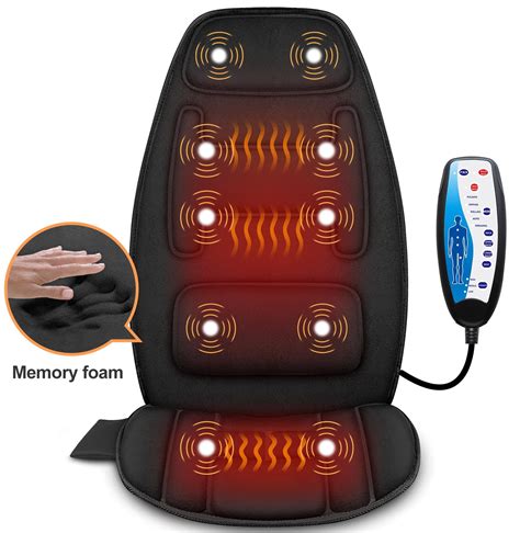 Snailax Warmer Vibrating Massager Seat Cushion With Heater