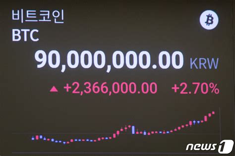 비트코인 9000만원 터치 뉴스1