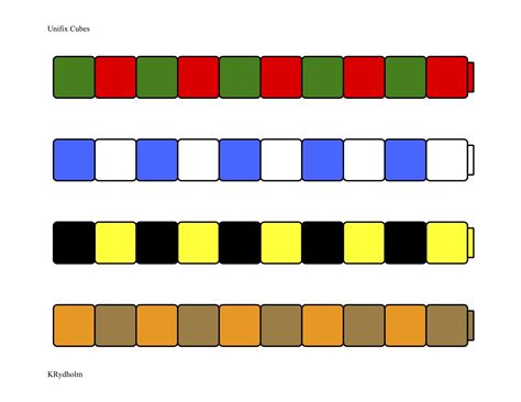 Unifix Cube Template Printable Pdf For Free At Artofit