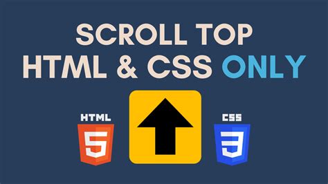 Lên đầu Trang Scroll Top Sử Dụng Html Và Css