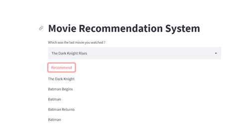 Github Wajahatraza Movie Recommendation System