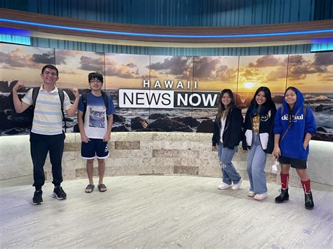 Hawaii News Now Sunrise Team Hosts Journalism Mentorship Students For