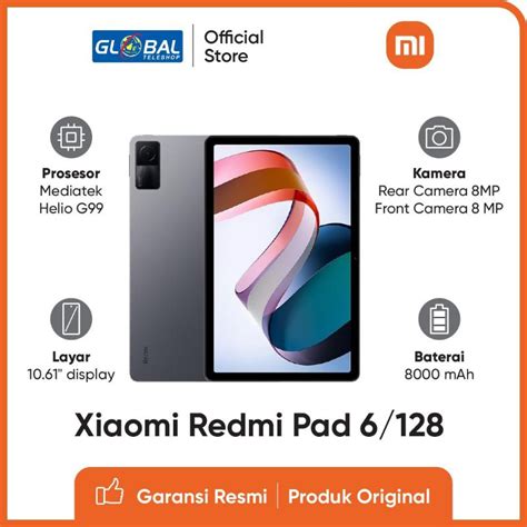 Jual Xiaomi Redmi Pad 6 128GB Garansi Resmi Shopee Indonesia