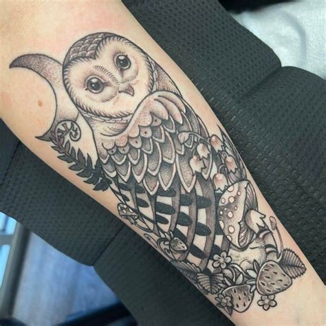 First Tattoo This Barn Owl Boy Was Done By Mandi Johnson At Sandbridge
