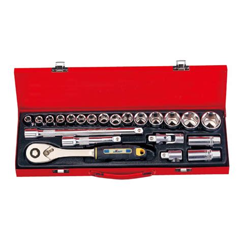 22pc 1 2dr Socket Set 924022 A Kraft Hand Tools Manufacturer
