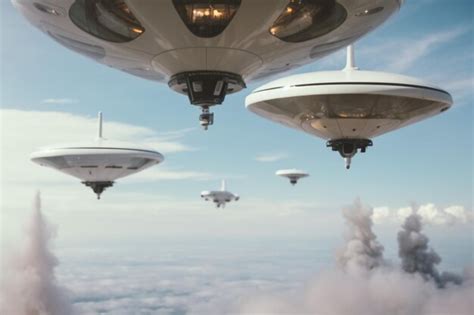 Premium Photo Unidentified Objects Flying In The Sky