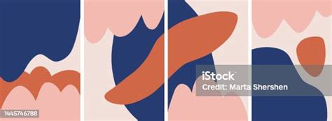 추상 배경 템플릿을 설정합니다 손으로 그린 다양한 모양과 낙서 표지 초대장 배너 포스터 브로셔 플래 카드 엽서 전단지 벽 장식 현대 벡터 일러스트 레이 션 0명에 대한 스톡