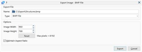 Export Windows Bitmapjpegpng File