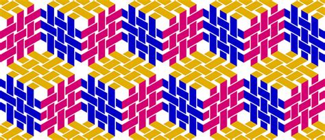 스트라이프 메쉬 직조 큐브 원활한 패턴 배경 화면 Op 예술 차원 착시 디자인에 대한 3d 추상 벡터 배경 다채로운 버전 0명에