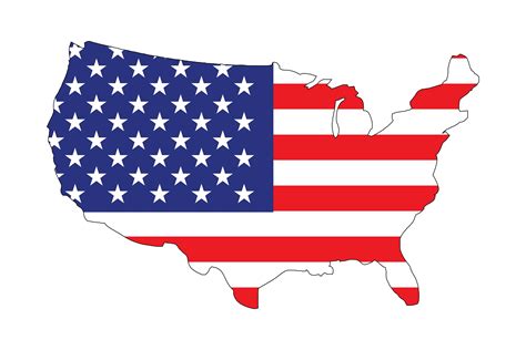 Usa Map Flag Graphic By Looksgoodonyou · Creative Fabrica