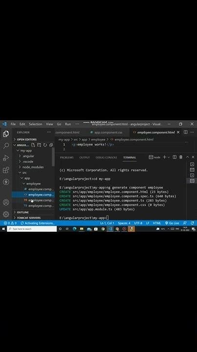 Generating Component In Angularhow To Generate Component In Angular And Display In Web Page