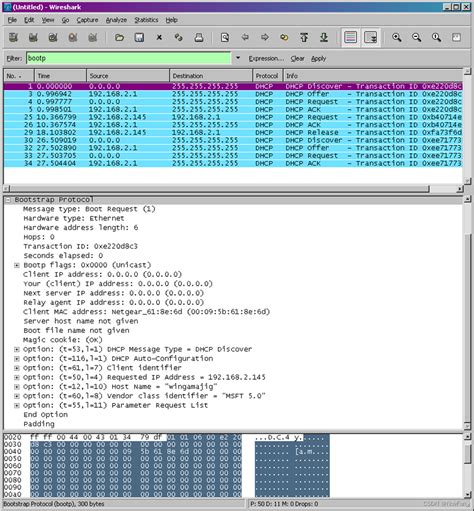 Wireshark 实验八：dhcpwireshark过滤dhcp报文 Csdn博客