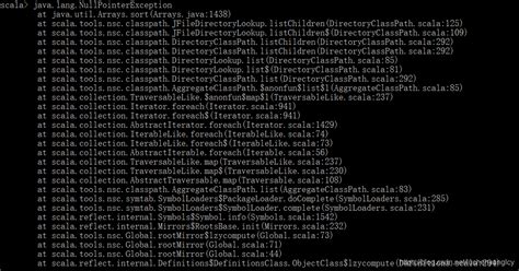 Scala安装后提示nullpointerexception空指针异常scala Javalangnullpointerexception Csdn博客