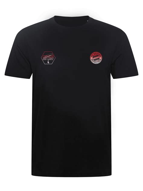 Men T Shirt De Ligt Black Official Fc Bayern Munich Store