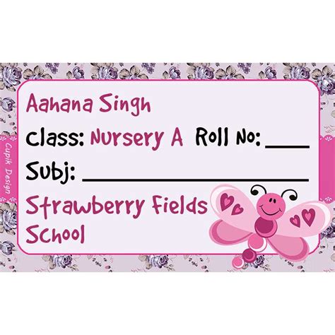 Personalized School Book Labels Get Organized With Custom Book