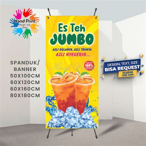 Spanduk Banner Mmt Es Teh Solo Es Teh Poci Es Teh Raden Es Teh Jumbo Es Jeruk Peras Lazada